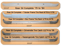 Complete FJ40 Rear Sill ~ High Quality ~ 1958 ~ 1984