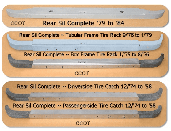 Complete FJ40 Rear Sill ~ High Quality ~ 1958 ~ 1984