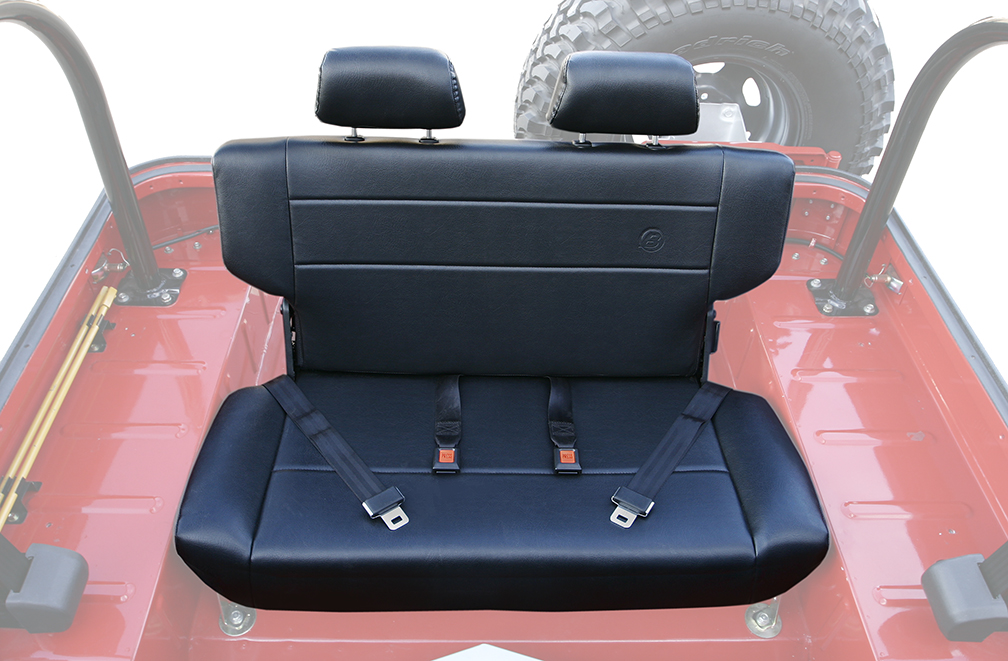 FJ40 Rear Bench Tumble Seat - Folds Forward to open Cargo Area