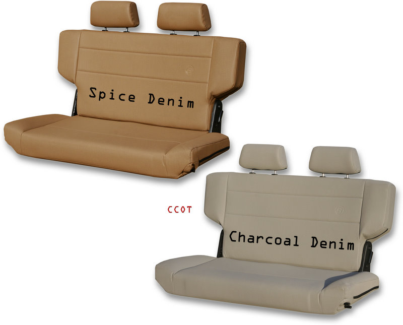FJ40 Rear Bench Tumble Seat - Folds Forward to open Cargo Area