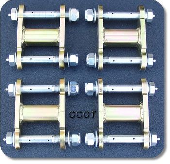 Shackles - HFS™ - FJ40 63-80 - 4ea 1-1/2" - 5/8" Grease Bolts