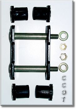 Shackles Kit - Rear - 1ea - 62 Series - '88-'90 - TOYOTA