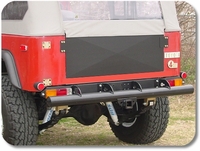 Tailgate for use with soft top when rear doors are removed...