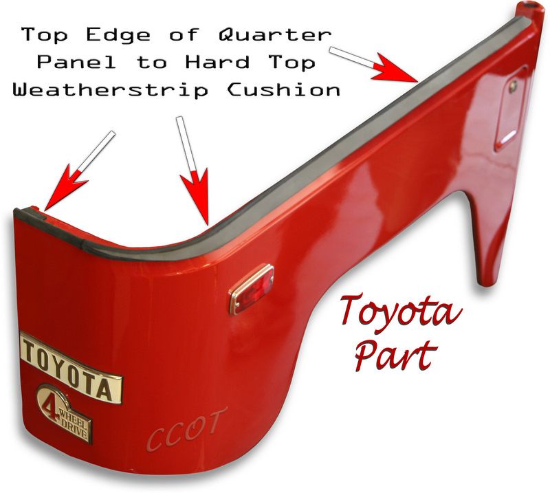 Hard Top to Body Tub Weatherstrip Kits