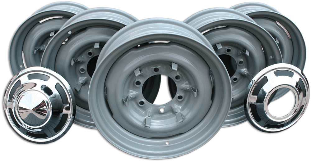 Wheels - Set of 5 ea - BJ & FJ40,45,55 - '63 to 8/80 - Gray - TOYOTA