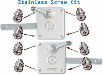 Window Regulator - Screw Kit - 8 ea - 63-74 - Stainless