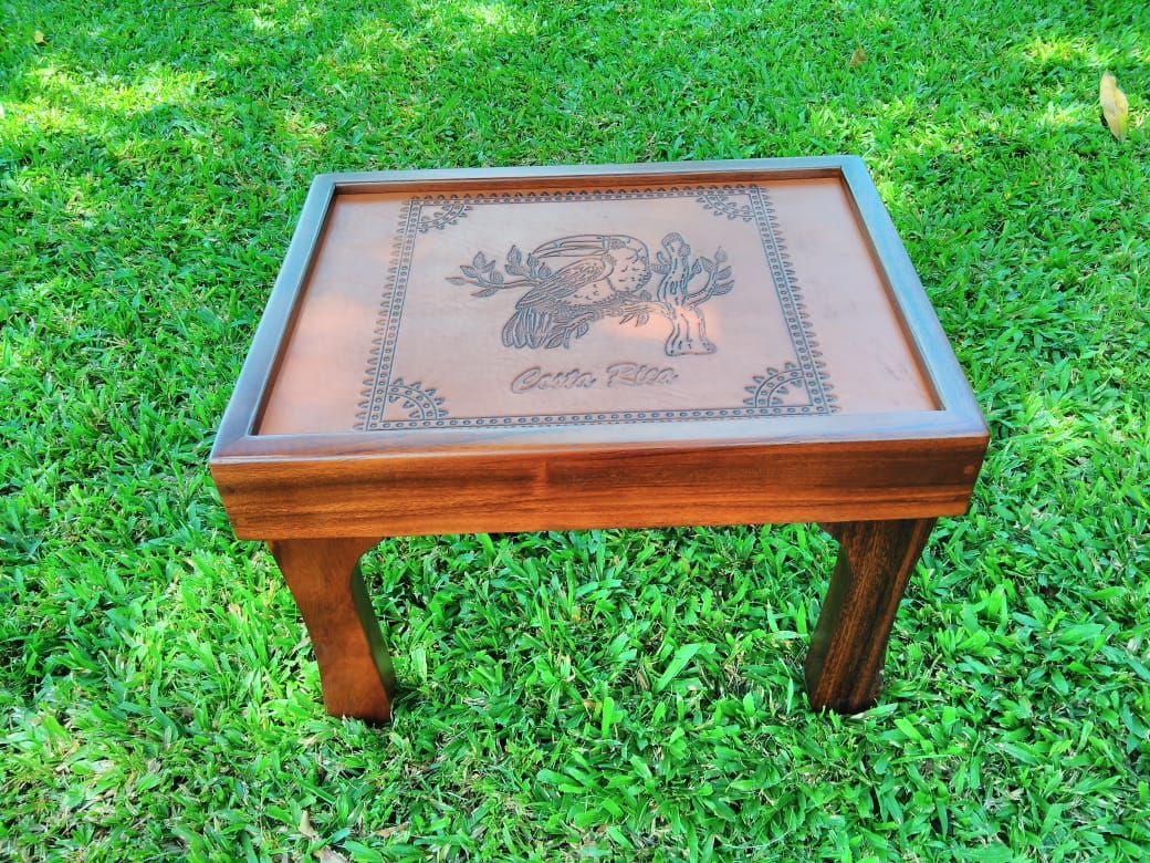 Costa Rica Wood & Leather Classic Table