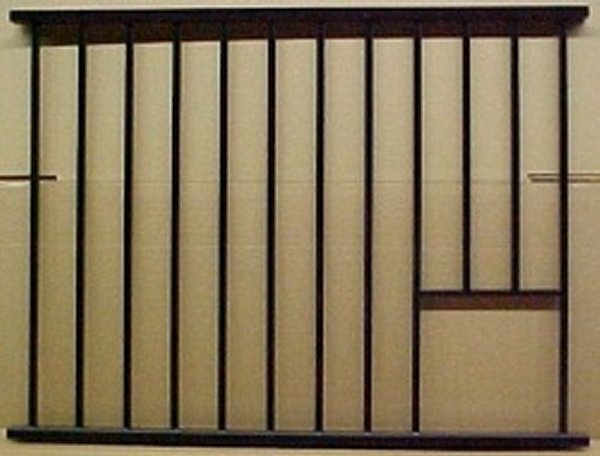 Steel Horse Stall Grill with Feed Opening