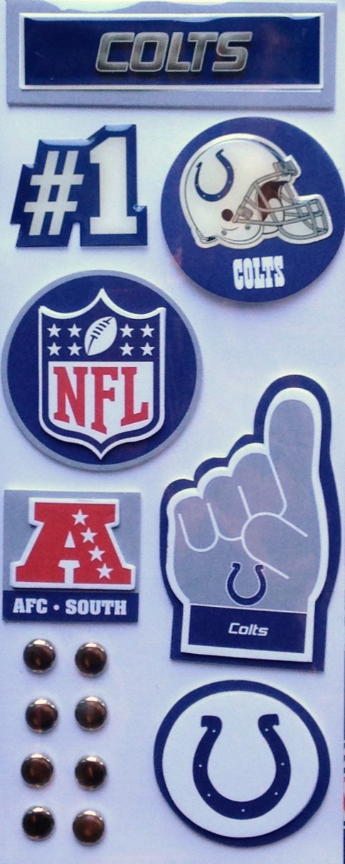 NFL Album, Indianapolis Colts NFL Album & 9x9" Complete Scrapbook Kit ...