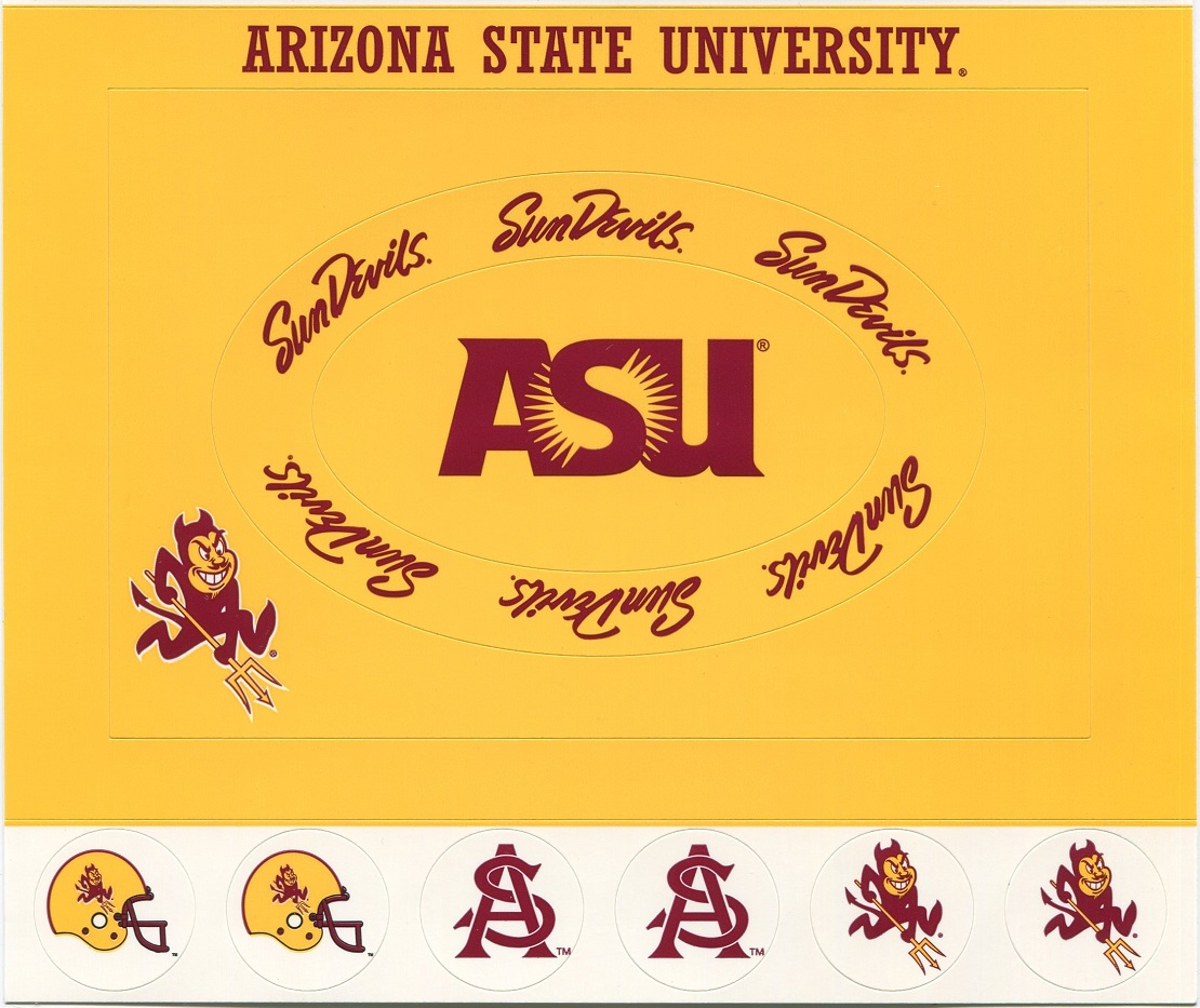 Arizona State University (Sundevils), cardstock Frame stickers, 6x7 ...