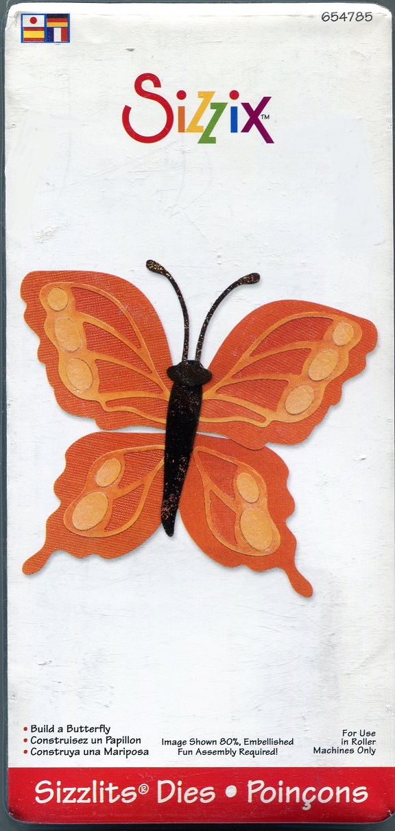 Build a Butterfly Set, Sizzix Sizzlits Die Set 4-pack, scrapbook ...