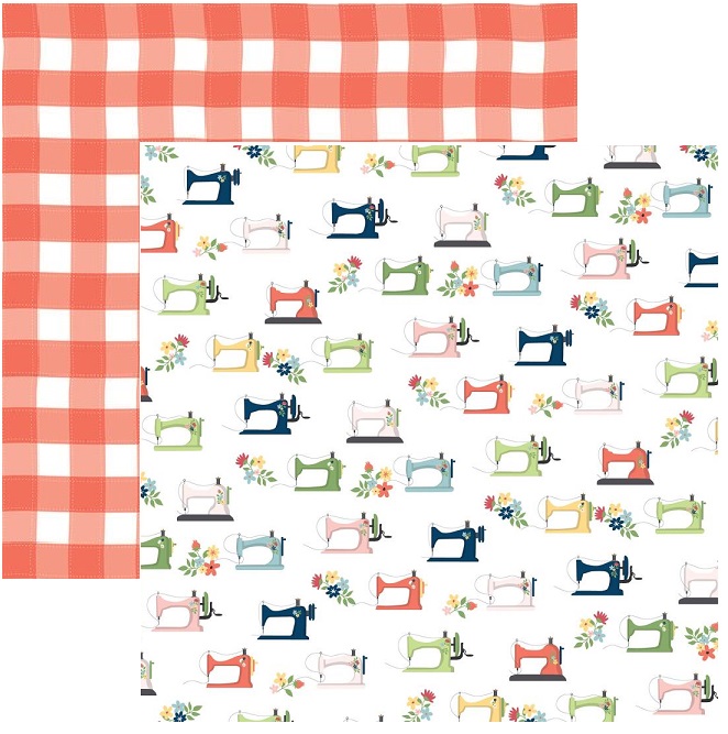 Craft & Create Collection, Sewing Machines, double sided scrapbook ...