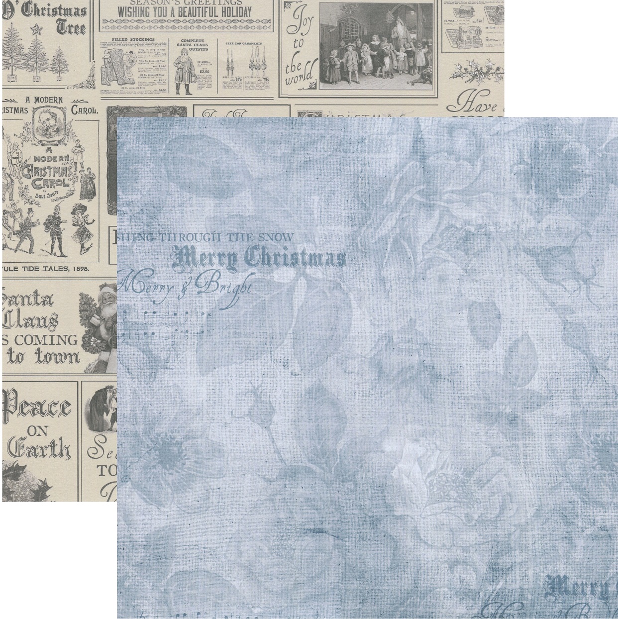 Frosted Collection, Arctic, Christmas double-sided scrapbook paper ...