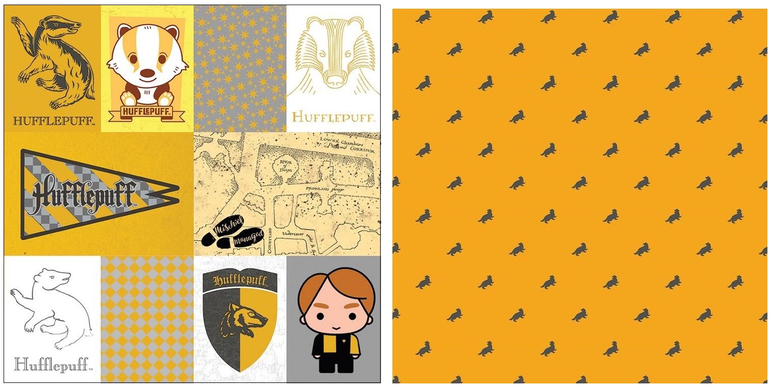 Harry Potter Collection, Hufflepuffs House, double-sided scrapbook ...