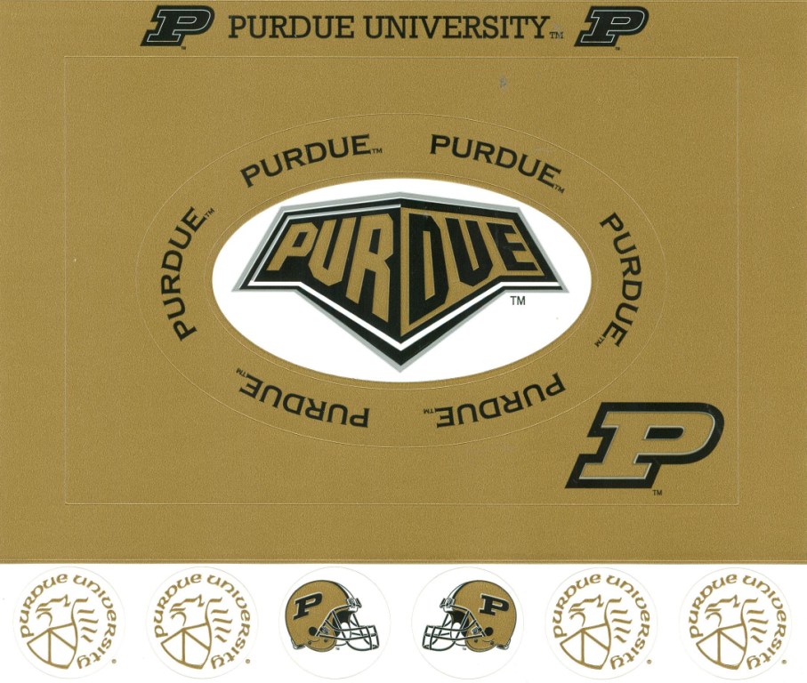 Purdue University (Boilermakers), cardstock Frame stickers, 6x7 ...