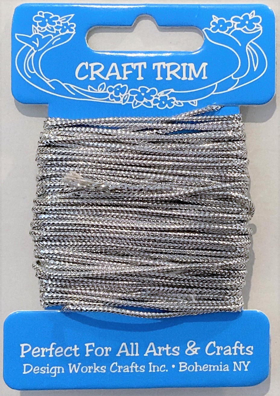 Silver Cord, 10 yards (Craft Trim)