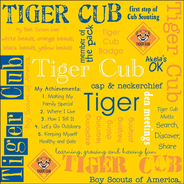 Tiger Cub Scout Clipart