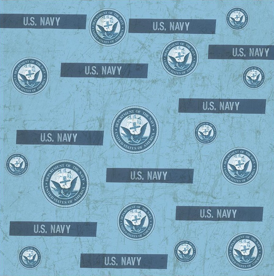 U.S. Navy, military scrapbook paper (Sugar Tree)