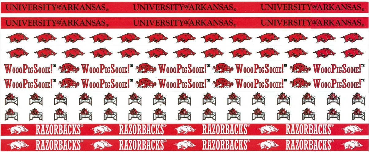 University of Arkansas (Razorbacks), 12" Border Stickers, scrapbook ...