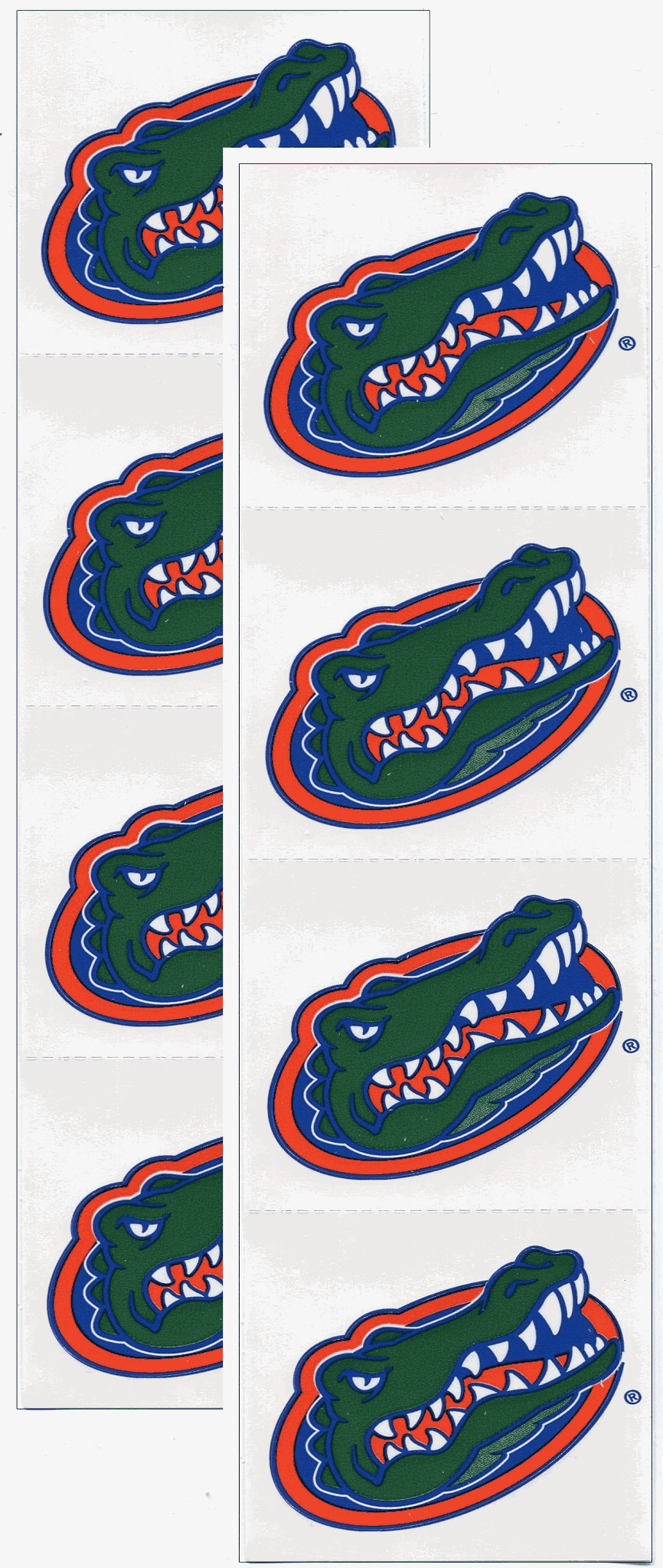 University of Florida (Gators) Logo Stickers, scrapbook (Sports Solution)