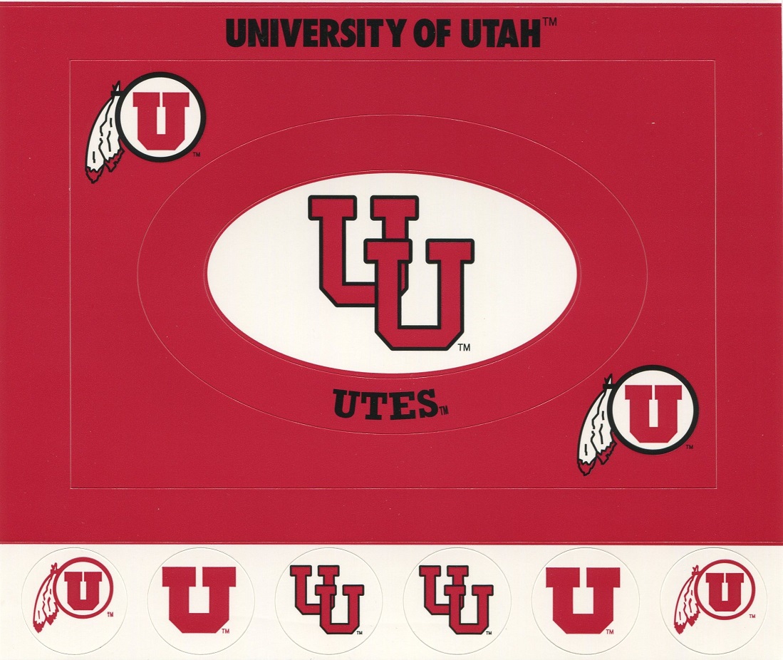 University of Utah (Utes), Frame stickers, 6x7" scrapbook (Sports Solution)