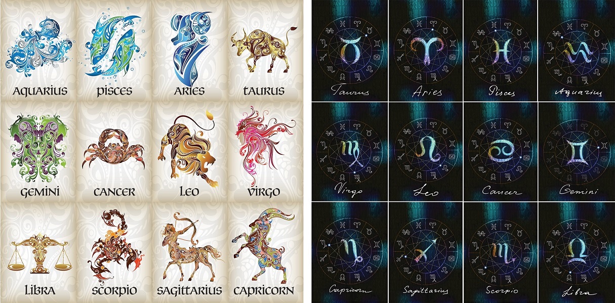 Zodiac scrapbook paper - Horoscopeaz.com