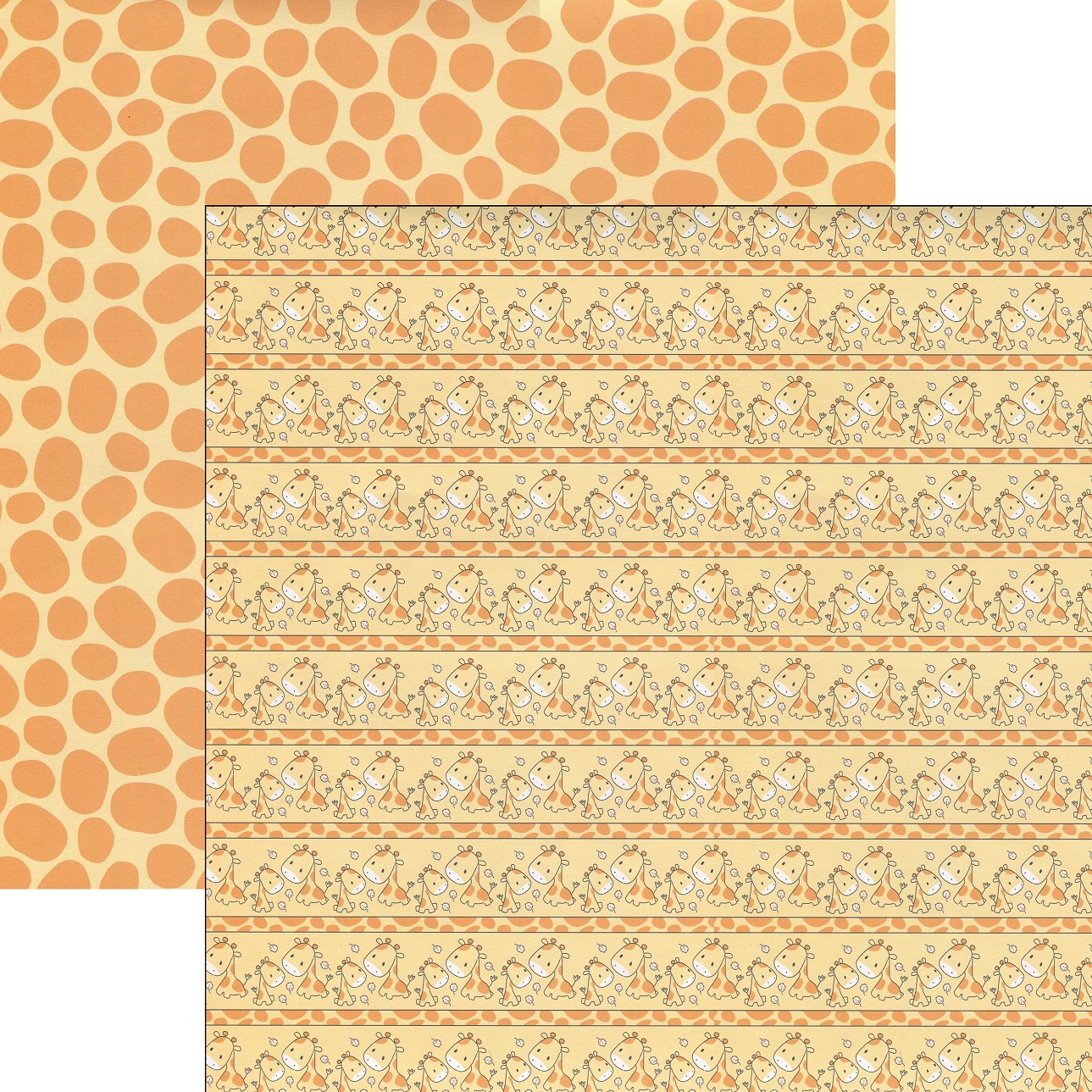 Zoo Friends, Giraffe Parade, double-sided, scrapbook paper (Reminisce ...