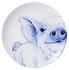 Delft Pig 8" Plate - Delft Plates and Appliques