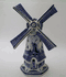 DeWit Handpainted Delft Windmill 11" - Musical and Non-Musical Windmills