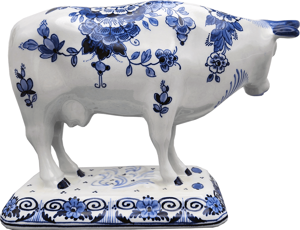 Royal Delft Large Cow Figurine - Royal Delft Figurines