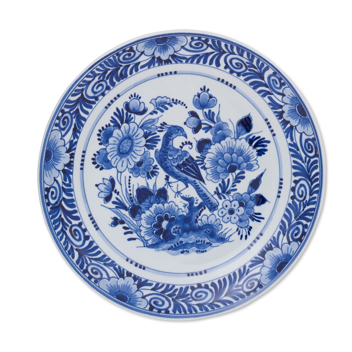 Royal Delft Plate- Bird Design 18cm - Royal Delft Small Plates