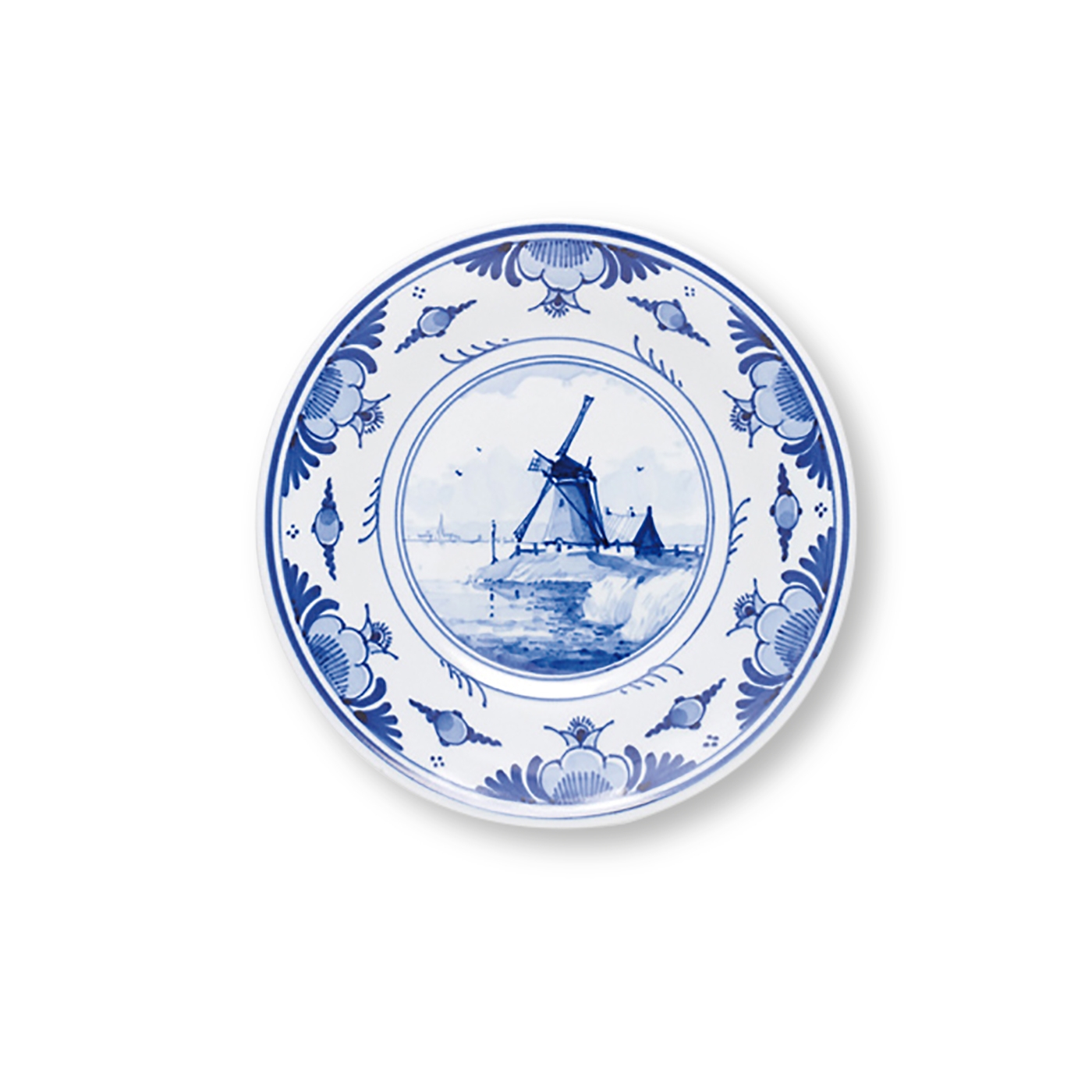 Royal Delft Plate- Windmill Design 14cm - Royal Delft Small Plates
