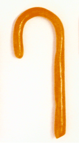 Sugar Free ORANGE Candy Cane 5" - Handmade in USA, Uses isomalt ...