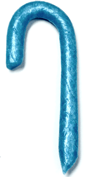 Sugar Free Blue Raspberry Candy Cane 5 inches, Individually wrapped