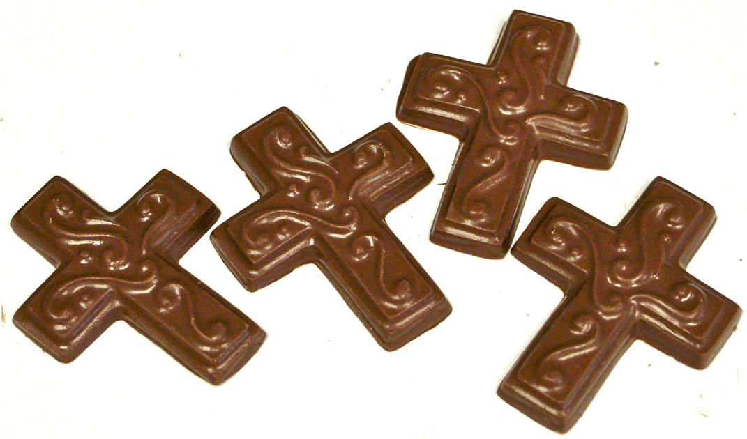 Sugar Free Chocolate Crosses, Set of 4, about 1.5 oz