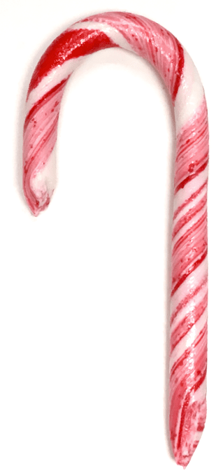 "SWIRLS" Peppermint Candy Cane 5" (Sugar Free) - Handcrafted in America ...