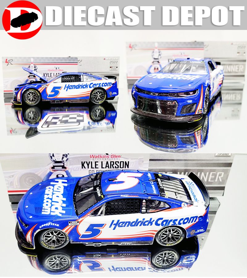KYLE LARSON 2022 WATKINS GLEN WIN #5 CUP RACED VERSION HENDRICKCARS.COM ...