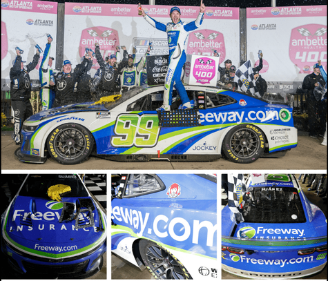 DANIEL SUAREZ 2024 ATLANTA WIN RACED VERSION FREEWAY 1/24 ELITE DIECAST ...