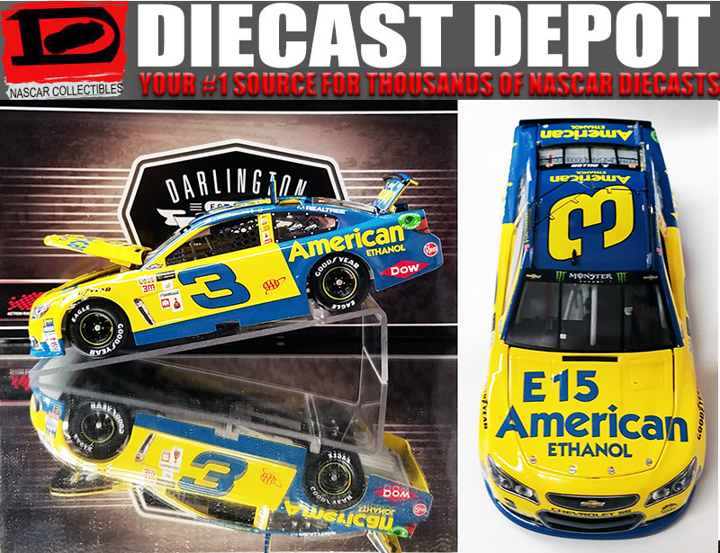 AUSTIN DILLON 2017 DARLINGTON WRANGLER THROWBACK AMERICAN ETHANOL 1/24 ...