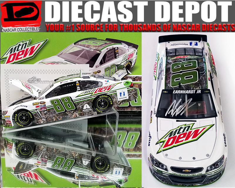 AUTOGRAPHED ALEX BOWMAN 2016 MOUNTAIN DEW TALLADEGA 1/24 ACTION