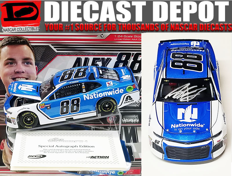 Autographed Alex Bowman 2018 88 Nationwide Insurance Camaro 1 24