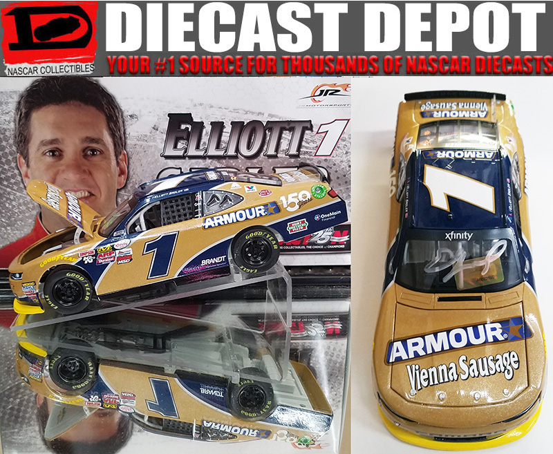 AUTOGRAPHED ELLIOTT SADLER 2017 ARMOUR 150 YEARS 1/24 ACTION