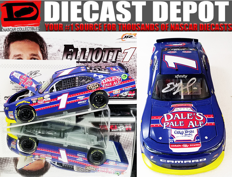 AUTOGRAPHED ELLIOTT SADLER 2017 DALE'S PALE ALE 1/24 ACTION GS