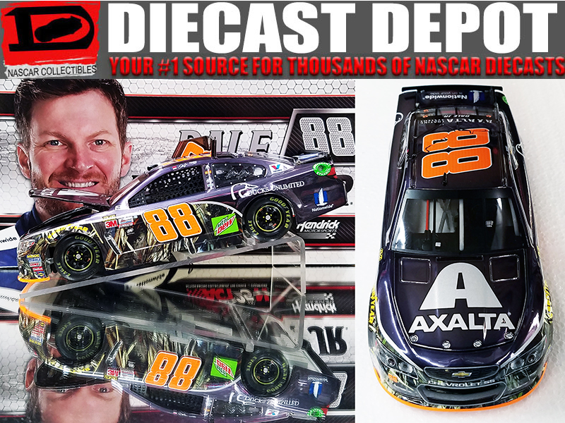 DALE EARNHARDT JR 2017 DUCKS UNLIMITED/ AXALTA CAMOUFLAUGE COLOR CHROME ...