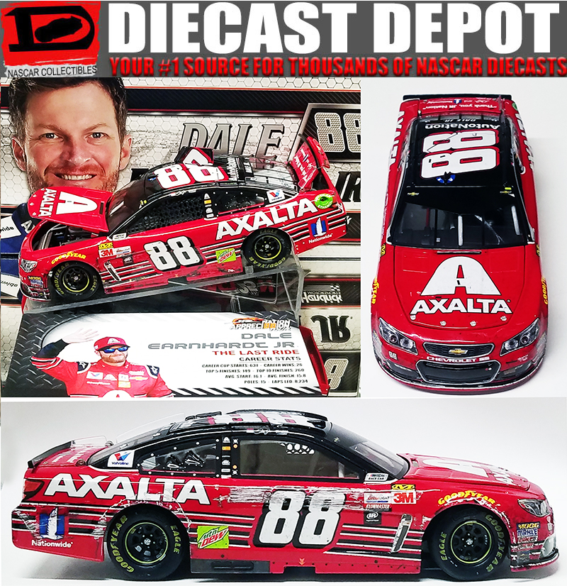DALE EARNHARDT JR 2017 FINAL RIDE AXALTA/ BUDWEISER THROWBACK RACED ...