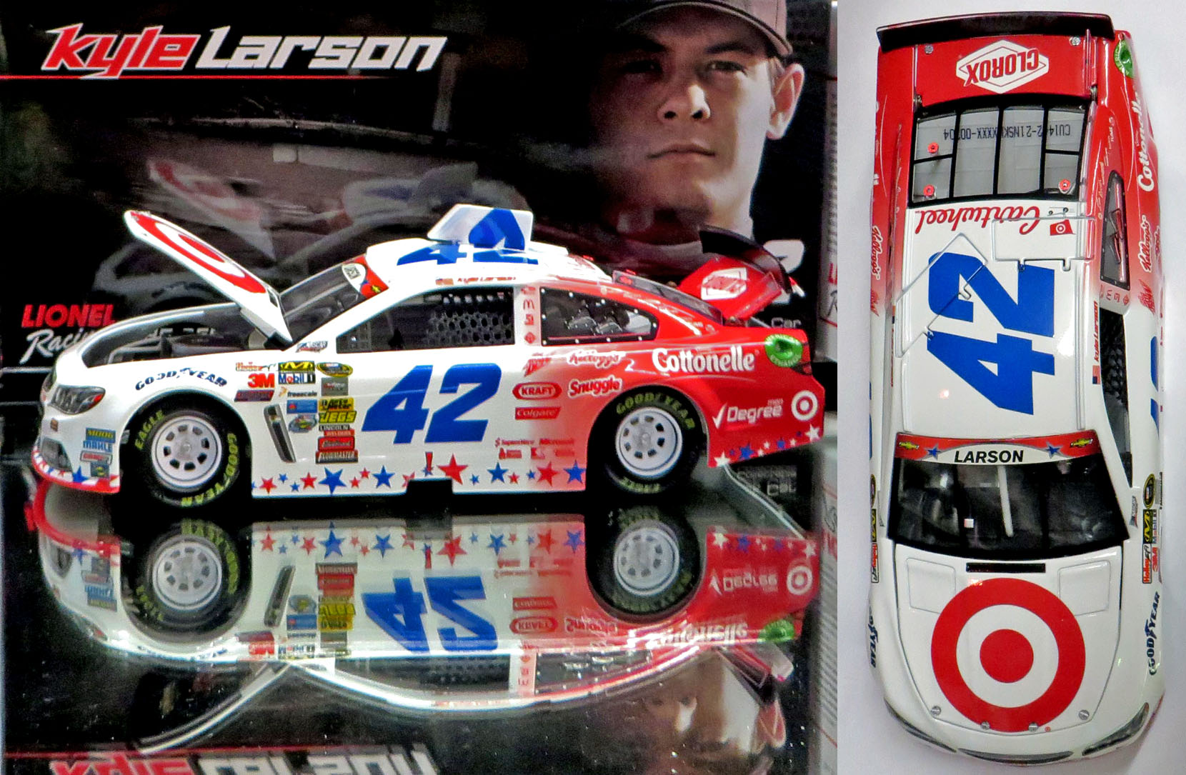 KYLE LARSON 2014 TARGET "NASCAR SALUTES" 1/24 ACTION (SLIGHTLY DAMAGED BOX)