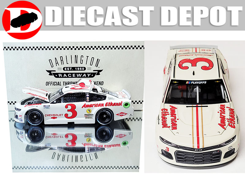 AUSTIN DILLON 2020 DARLINGTON AMERICAN ETHANOL THROWBACK #3 CAMARO 1/24 ...