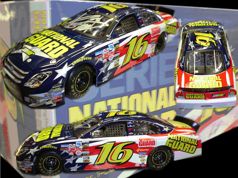 AUTOGRAPHED 2006 GREG BIFFLE NATIONAL GUARD FORD FUSION 1/24 CWB TEAM ...