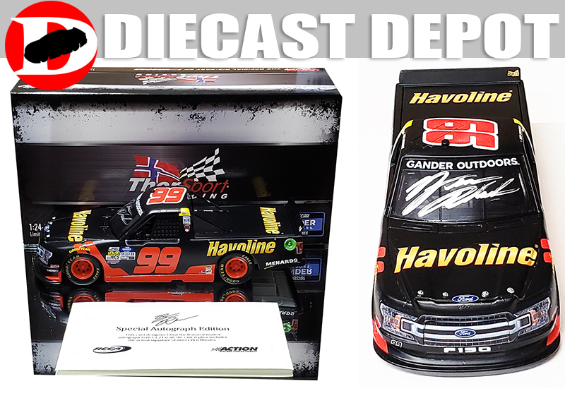 AUTOGRAPHED BEN RHODES 2019 HAVOLINE TRUCK 1/24 ACTION
