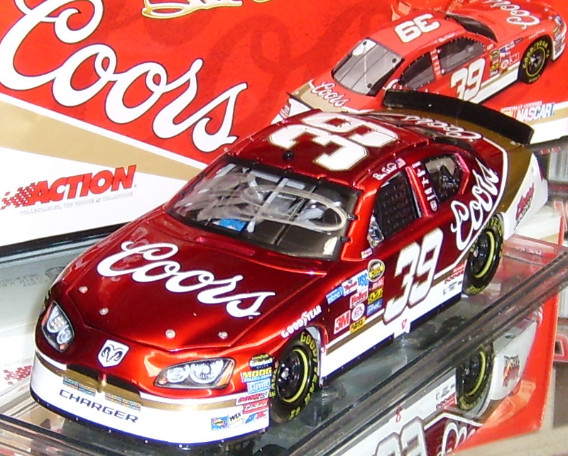 AUTOGRAPHED BILL ELLIOTT 2005 COORS RETRO BUD SHOOTOUT LIQUID COLOR 1/ ...